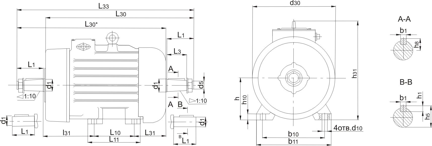 Габаритка на крановые IM1001,1002,1003,1004 - Электрозавод